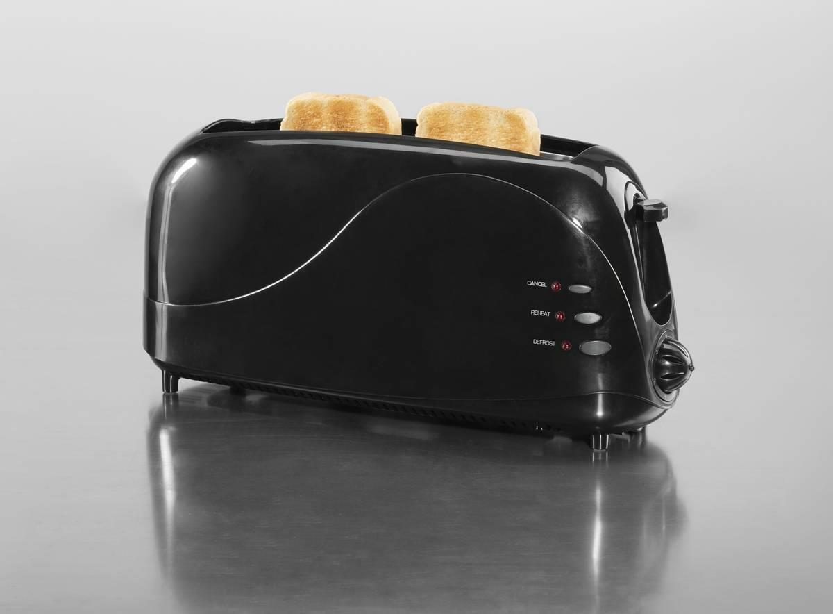 Westfalia Langschlitz Toaster schwarz - Mailhouse